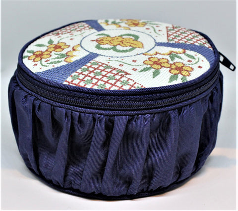 Creative Needle # 3-A Imari Colors Pre-Finished Moire Jewel Case