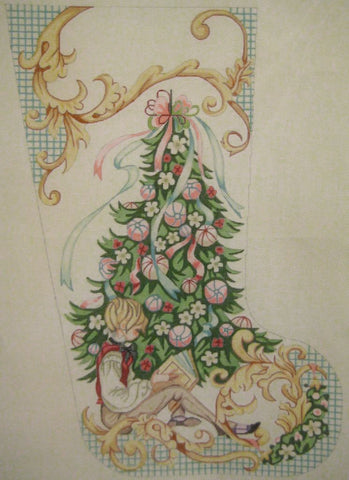 CBK- Edie & Ginger # CJ114 Victorian Boy Stocking