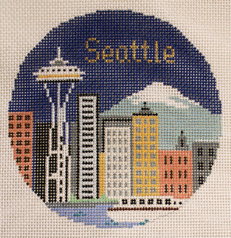 Silver Needle # 498 Seattle Ornament